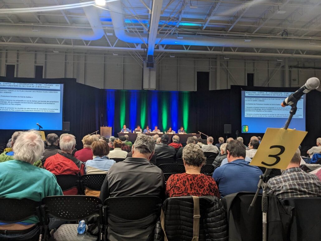 Les propriétaires forestiers du Sud du Québec réitèrent leur appui ...